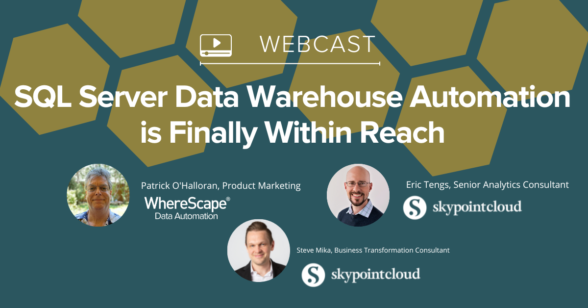 Webcast: WhereScapeSTAR - The SkyPoint Cloud Perspective | WhereScape
