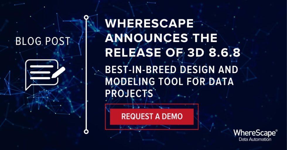 WhereScape 3D | Data Warehouse Automation | 8.6.8 Release | WhereScape