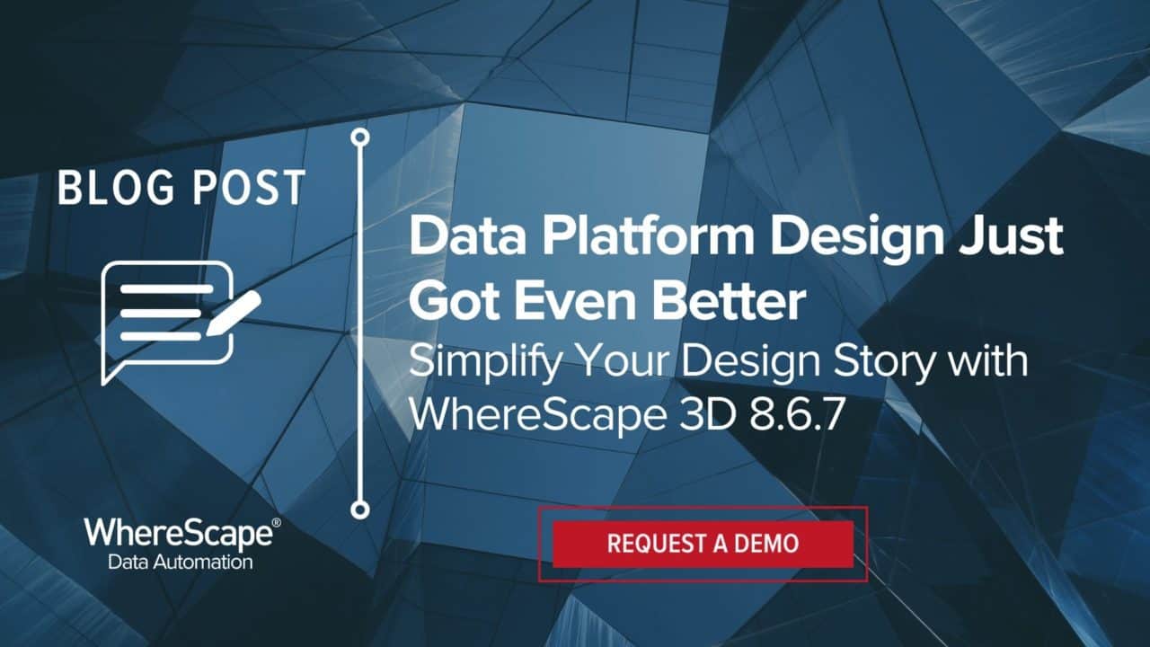 WhereScape 3D | Data Warehouse Automation | 8.6.7 Release