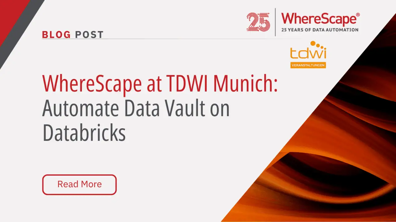 WhereScape at TDWI Munich: Automate Data Vault on Databricks | WhereScape